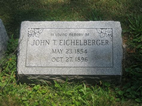 John T Eichelberger 1854 1896 Find A Grave Memorial