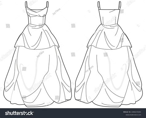 Satin Line Wedding Gown Over 13 Royalty Free Licensable Stock