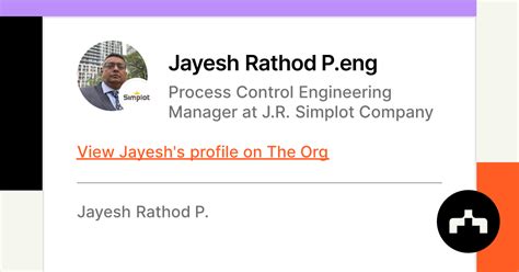 Jayesh Rathod Peng Process Control Engineering Manager At Jr