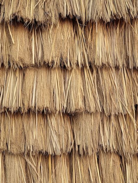 Thatch Texture Background Composition Filling The Entire Screen