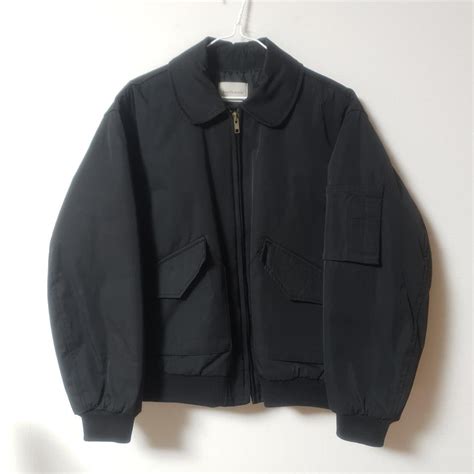 항공 점퍼 패딩 자켓 둥근 카라 집업 빈티지 아우터 세컨웨어 헬로마켓