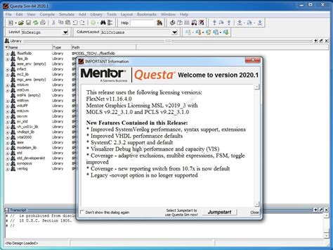 دانلود Mentor Graphics Questasim 20211 شبیه‌سازی، برنامه‌ریزی و عیب