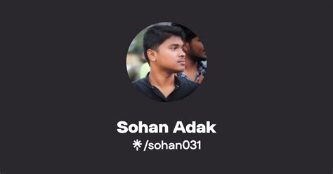 Sohan Adak Instagram Facebook Linktree