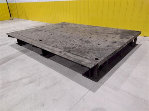 92″ x 120″ heavy duty steel layout table stock 19730