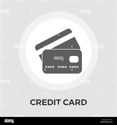 Credit Card Icon Vector Flat Icon Isolated On The White Background
