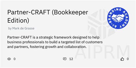GPT Partner CRAFT Bookkeeper Edition By Mark De Grasse AIPRM For ChatGPT