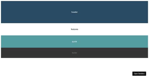 Html Structure Codesandbox
