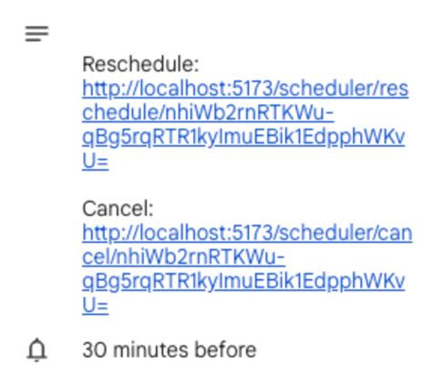 Configuring Pre Populated Rescheduling And Cancellation Links In V3 Scheduler Nylas