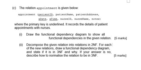 Solved Decompose The Given Relation Into Relations In NF Chegg