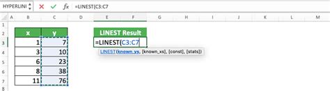 How To Use Linest Formula In Excel Function Example And Writing Steps Compute Expert