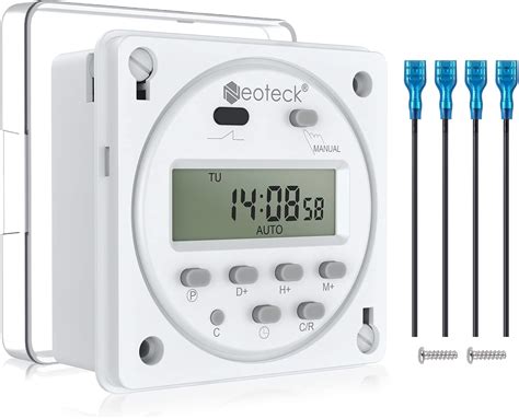 Neoteck Dc 12v Timer Switch 16a Digital Electronic Lcd Time Relay Switch Programmable Timer With