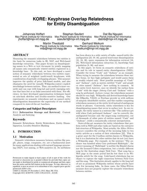 pdf kore keyphrase overlap relatedness for entity disambiguation