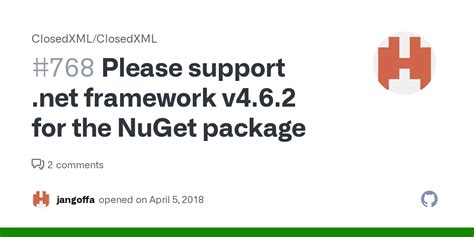 Please Support Net Framework V For The NuGet Package Issue ClosedXML ClosedXML