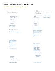 NEU Final Pdf CS5800 Algorithms Section 1 SPRING 2018 About CS5800 Home Schedule Grades Piazza