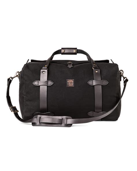 Medium Rugged Twill Duffle Bag Black Filson
