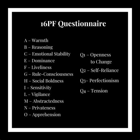 Guide 16pf A Behavior Based Approach To Traits Personality Psychology