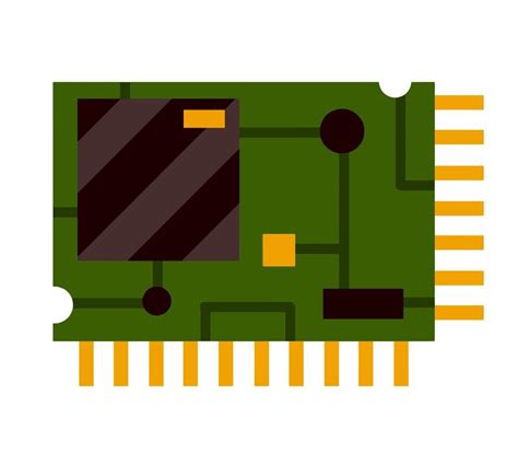Chip Computer Accessories Green Microchip The Microprocessor And