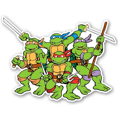Teenage Mutant Ninja Turtles Full Color Vinyl Decal Biggest Decal Shop