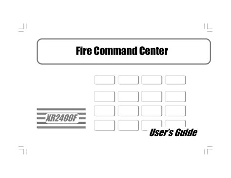Fire Command Center Manualzz