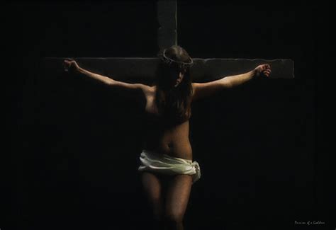 Female Jesus On Crucifix By Passionofagoddess On Deviantart