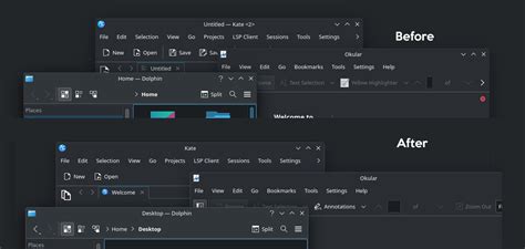 KDE Plasma Bringing Subtle Outline On Windows
