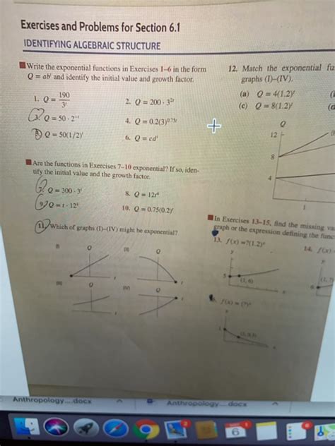 Solved Exercises And Problems For Section IDENTIFYING Chegg Com