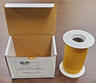 Amber Latex Tubing 332id X 316od 364 Wall 50ft Roll Ebay