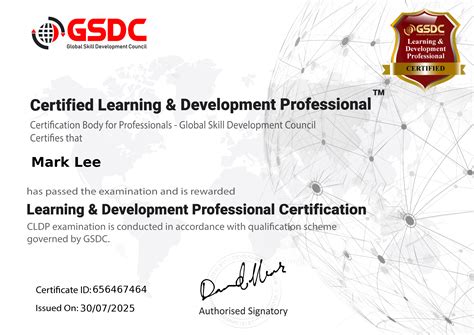Learning And Development Certification Cldp Training Course Gsdc