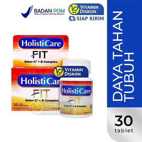 Jual Holisticare Fit Ester C B Complex 30 Tablet Suplemen Vitamin C Dan B Complex Shopee