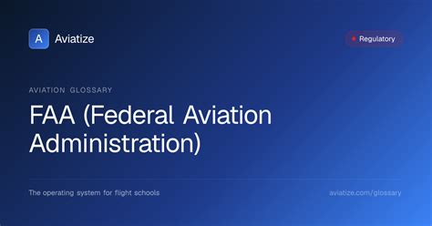 What Is The Faa Federal Aviation Administration Aviation