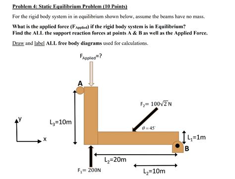 problem 4 static equilibrium problem 10 points for the rigid body