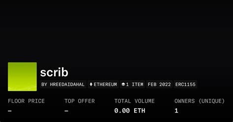 Scrib Collection Opensea