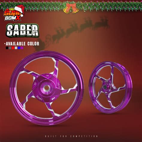 Bom Rangsit Bomx Saber Cnc Mags Click 125 150 Mio Sporty 14s 5 Spokes Shopee Philippines