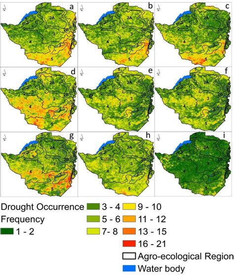 The Spatial Variation In The Frequency Of Drought Occurrence At The