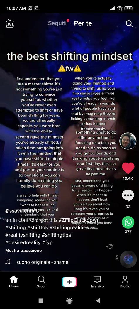 Reality Shifting The Best Mindset