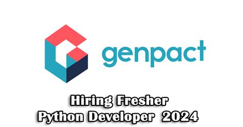 Genpact Jobs For Freshers 2024 For Python Developer