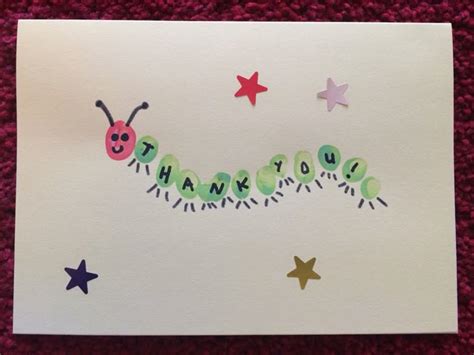 Thank You Card Craft For Preschoolers At Albina Giese Blog