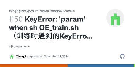 keyerror param when sh oe train sh （训练时遇到的keyerror param 错误处理方法