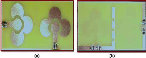 Fabricated Prototype Of The Proposed Mimo Antenna A Front Side B Back