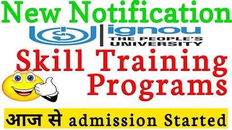 Ignou New Course Skill Training Programs Admission 2019 By Tips Guru