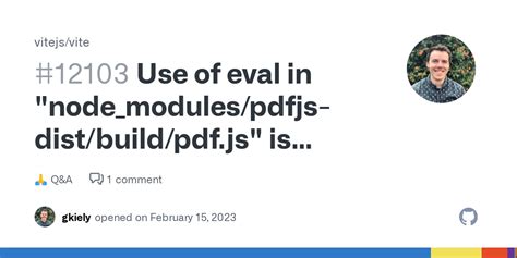 Use Of Eval In Nodemodulespdfjs Distbuildpdfjs Is Strongly