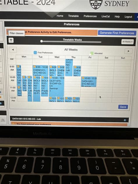 I Need Help With Timetable R Usyd