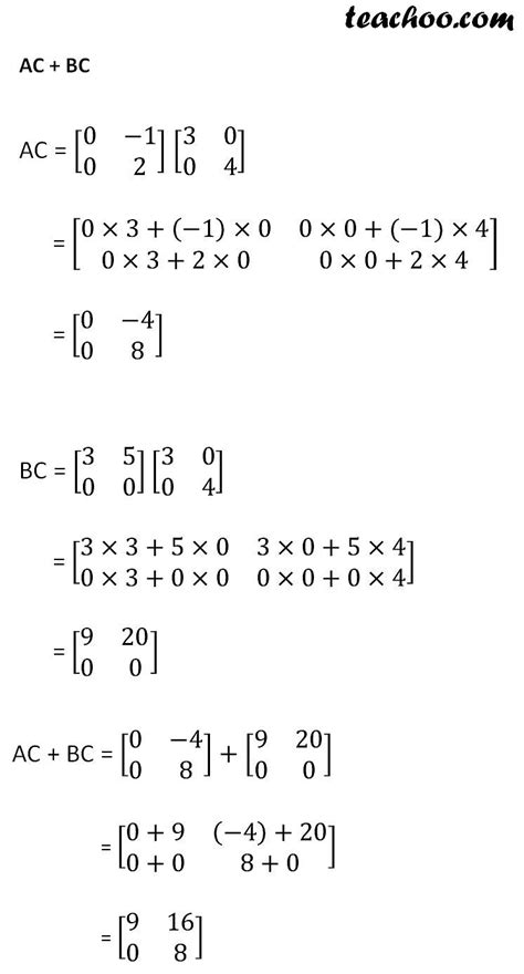 Properties Of Multiplication Of Matrices With Proof Teachoo