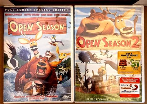 Open Season Dvd 2009 Full Frame And Open Season 2 Dvd 2009