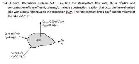 Solved 5 4 1 Point Reconsider Problem 5 1 Calculate The