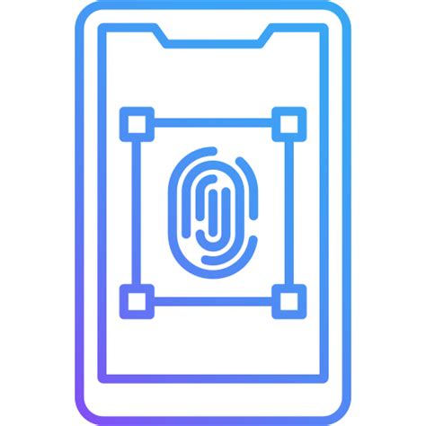 Fingerprint Generic Gradient Outline Icon