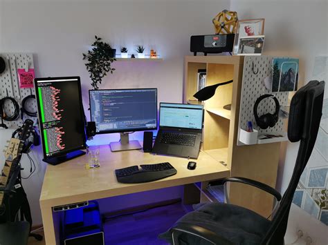 Wfh Coding Space With A Bit Of Music In The Evenings Workspaces