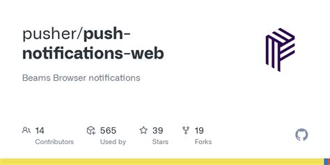 github pusher push notifications web beams browser notifications