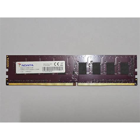二手 威剛 Adata Ddr4 2133 8g 記憶體 單面 Ad4u213338g15 Bp 蝦皮購物