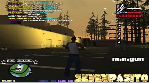 GTA MÉXICO SAMP MINIGUN Partida De Un Novato YouTube
